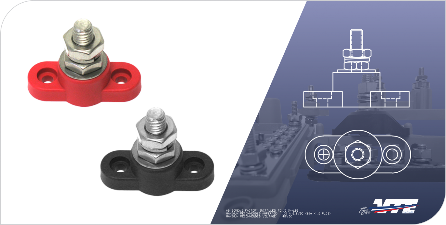 Power Distribution Post – 1 Point Small Base – VTE Australia